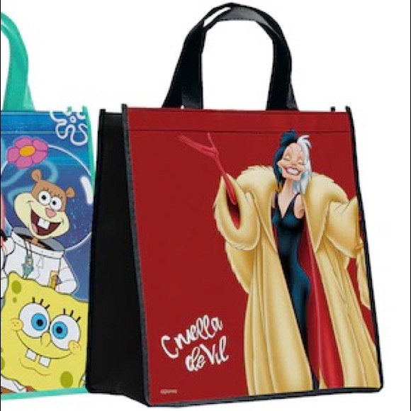 Disney | Bags | Disney Villains Cruella De Vil Reusable Shopping Tote ...